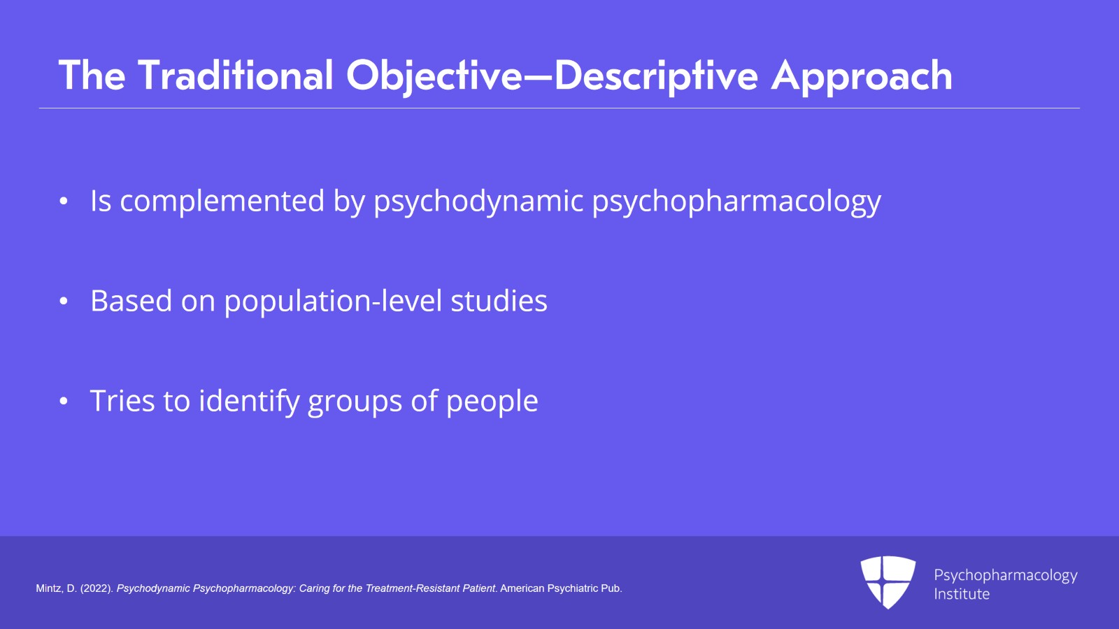 An Introduction to Psychodynamic Psychopharmacology ...